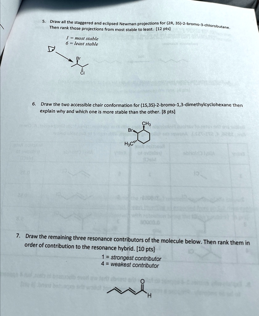 Draw all the staggered and eclipsed Newman projections for (2R, 3S)-2 ...