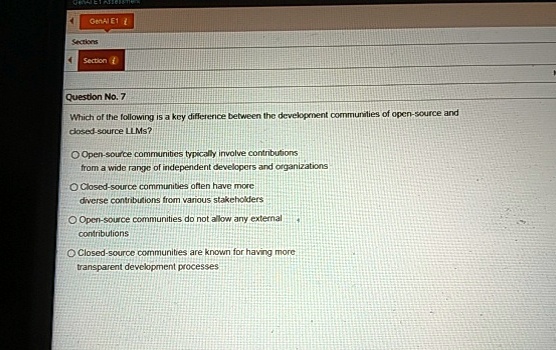 question no 7 which of the following is a key difference between the ...