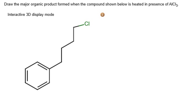 draw the major organic product formed when the compound shown below is ...