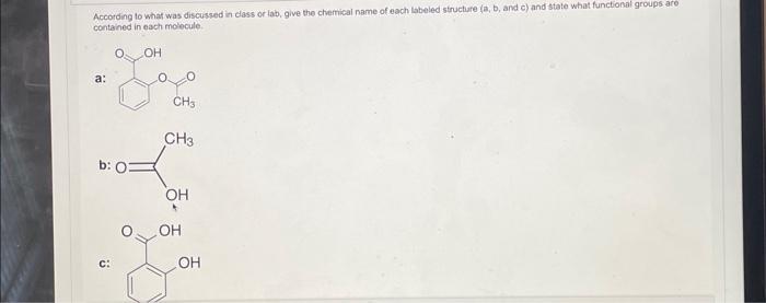 SOLVED: According to what was discussed in class or lab, give the ...