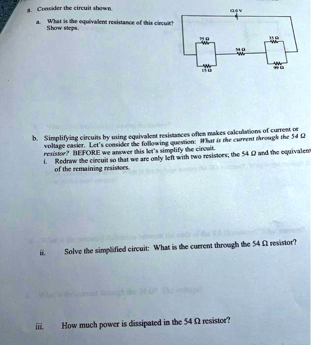 SOLVED: Consider the circuit shown. What is the equivalent resistance ...