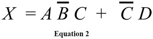 SOLVED: Please sketch/find the K-map of equation 2.