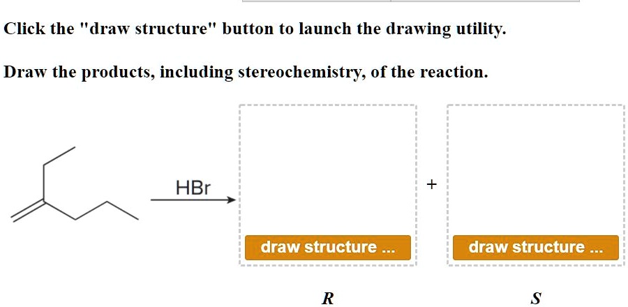 Click the "draw structure button to launch the drawing utility: Draw ...