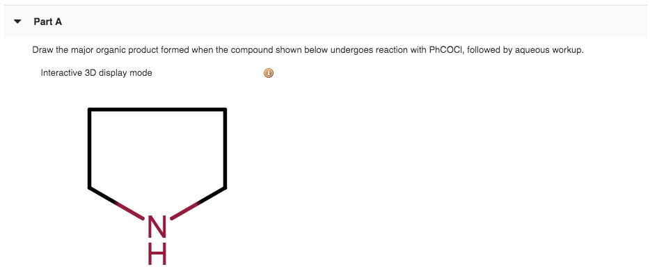 SOLVED: Part A Draw the major organic product formed when the compound ...