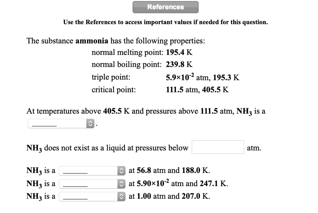 SOLVED: Rererences Use the References to access important values if ...