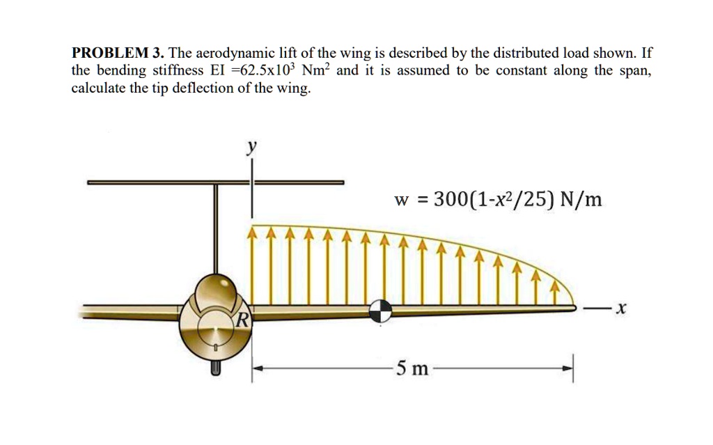 SOLVED: PROBLEM 3. The aerodynamic lift of the wing is described by the ...