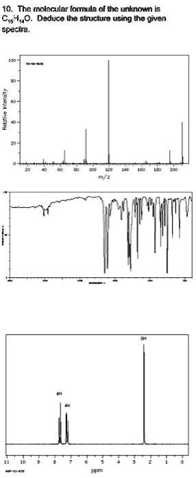 SOLVED: Please help me and explain! The molecular formula of the ...