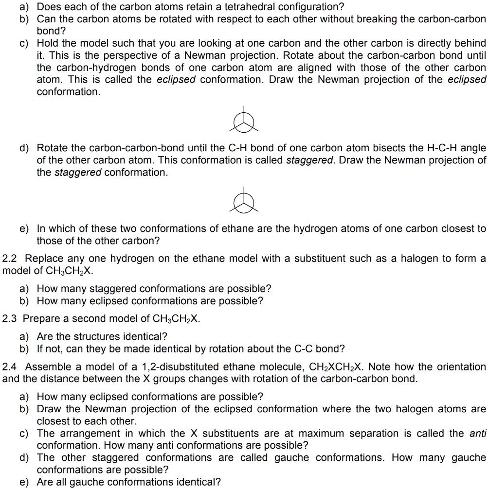 make a model of ethane ch3ch3 a does each of the carbon atoms retain a ...
