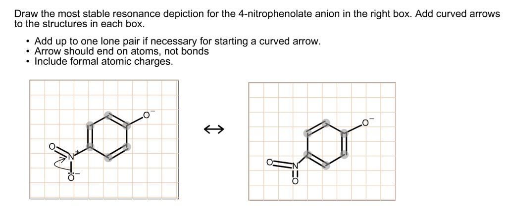 SOLVED: Draw the most stable resonance depiction for the 4 ...