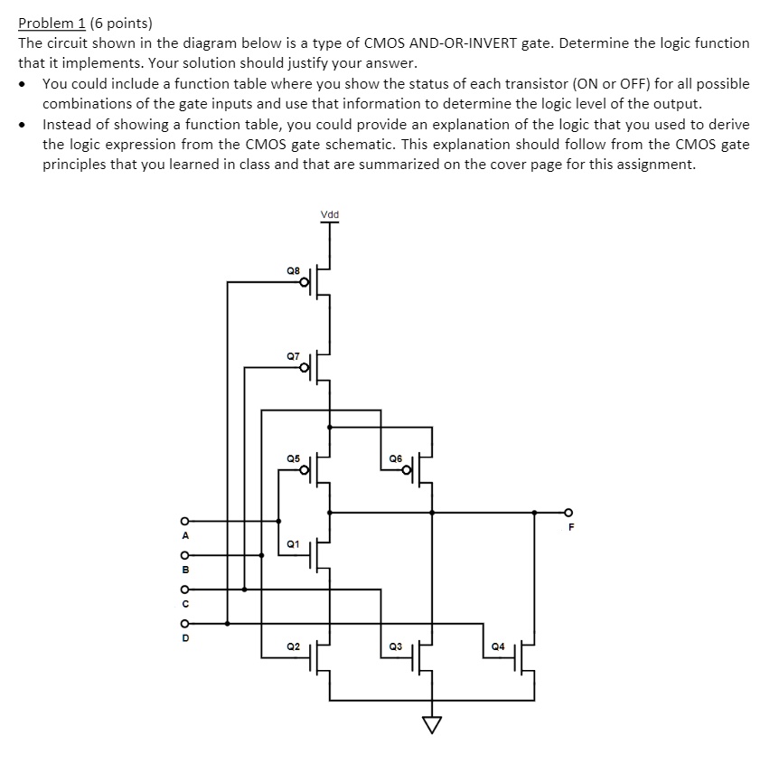 SOLVED: Problem 1 (6 points): The circuit shown in the diagram below is ... SOLVED: Problem 1 (6 points): The circuit shown in the diagram below is ...