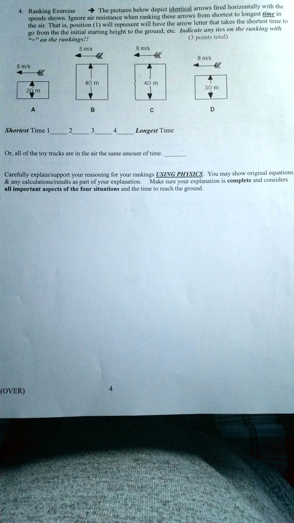 SOLVED: Ranking Exercise The pictures below depict identical arrows ...