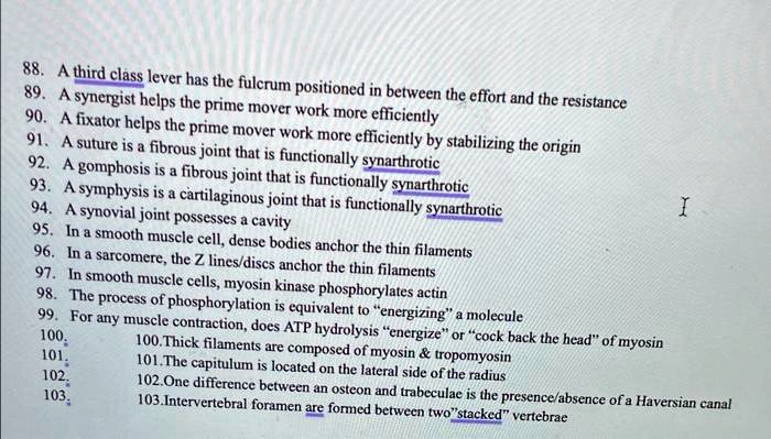 SOLVED: identify whether the statement below is TRUE or FALSE 88. A ...