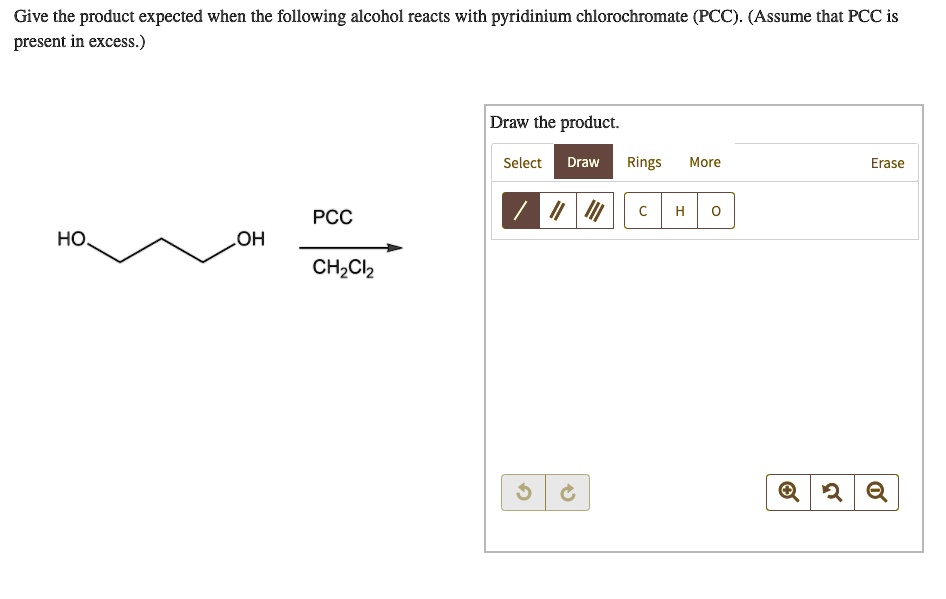 SOLVED: Give the product expected when the following alcohol reacts ...