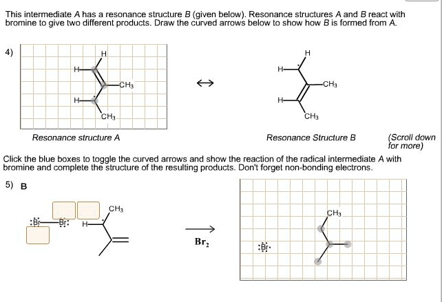[GET ANSWER] this interiediate a has resunance structure given below ...