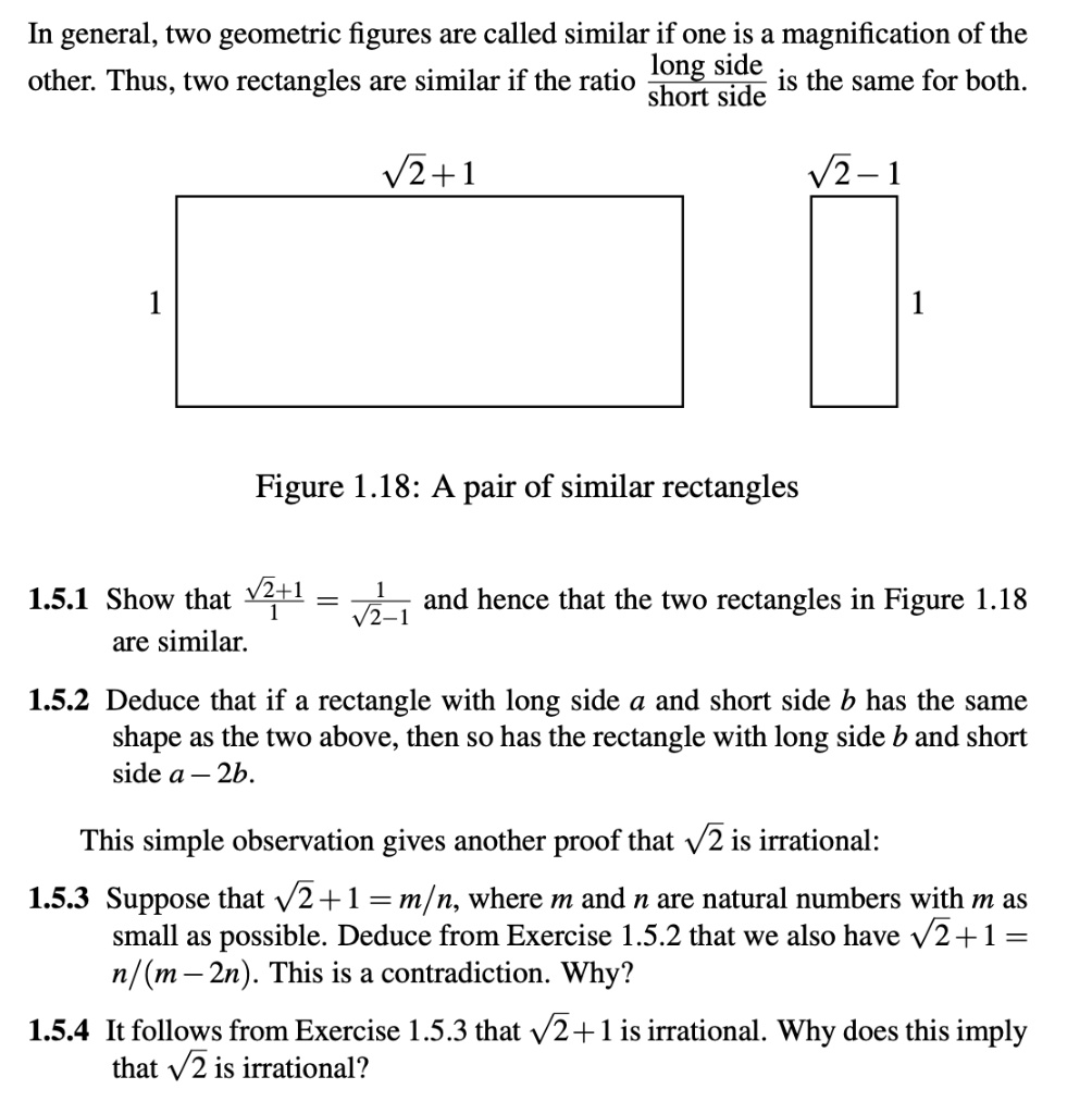 SOLVED: In general , two geometric figures are called similar if one is a magnification of the ...