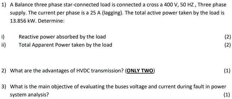 SOLVED: A balanced three-phase star-connected load is connected across ... SOLVED: A balanced three-phase star-connected load is connected across ...