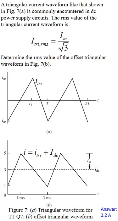 A triangular current waveform like that shown in Fig. 7(a) is commonly ...