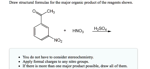 SOLVED: Draw structural formulas for the major organic product of the ...