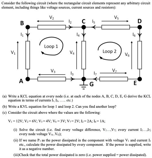 SOLVED: Consider the following circuit (where the rectangular circuit elements represent any ...