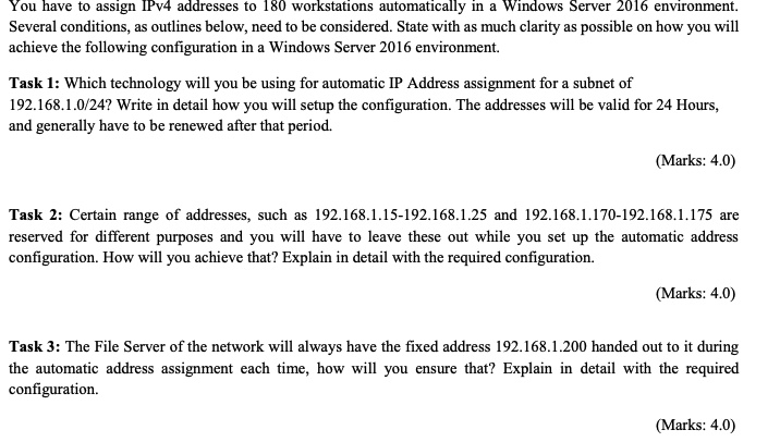 SOLVED: Active Directory based Domain Controller with Active Directory Integrated DNS You have ...