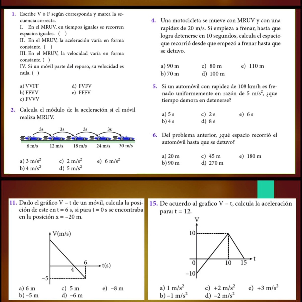 SOLVED: Me ayudan porfa es física Escribe V 0 F según corresponda y ...