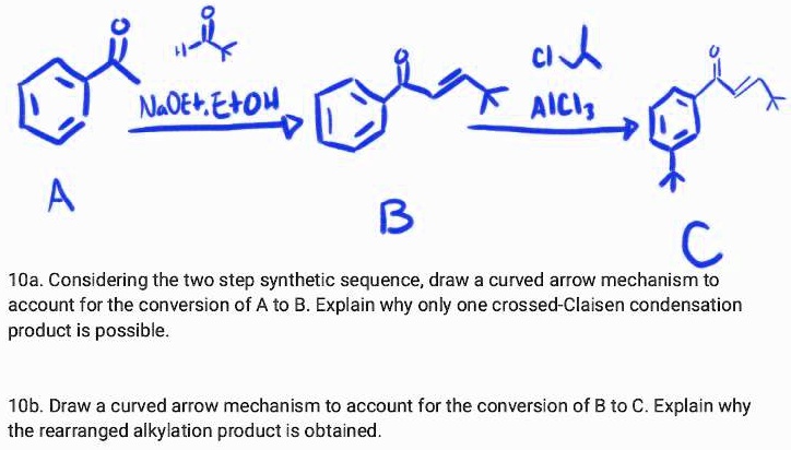 Solved Ci Aici Naoeretou B 1oa Considering The Two Step Synthetic