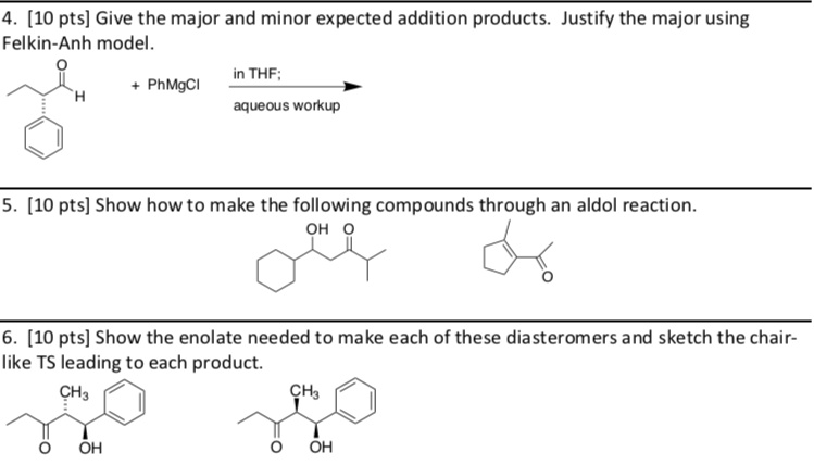 SOLVED: 4. [10 pts] Give the major and minor expected addition products ...