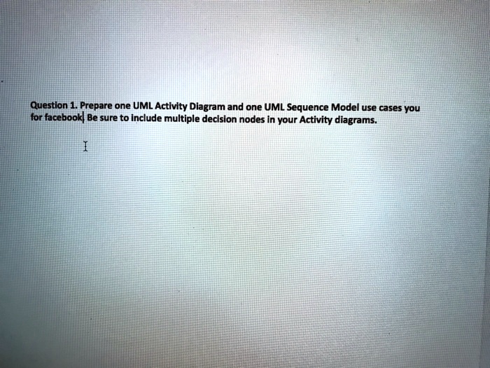 Solved Prepare One Uml Activity Diagram And One Uml Sequence Model For 4345