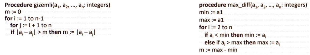 SOLVED: Texts: Find the time complexity of the two algorithms given ...