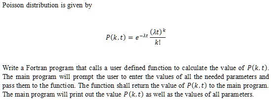SOLVED: Please put the input and output file in comments. Poisson ...