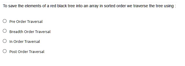 SOLVED: To save the elements of a red-black tree into an array in ...