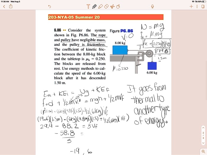 SOLVED: 6rt@i 203-NYA-05 Summer 20 Damg 6.86 Consider the system Figure ...