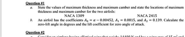 SOLVED: Please take a clear picture. Question #1: a. State the values ...