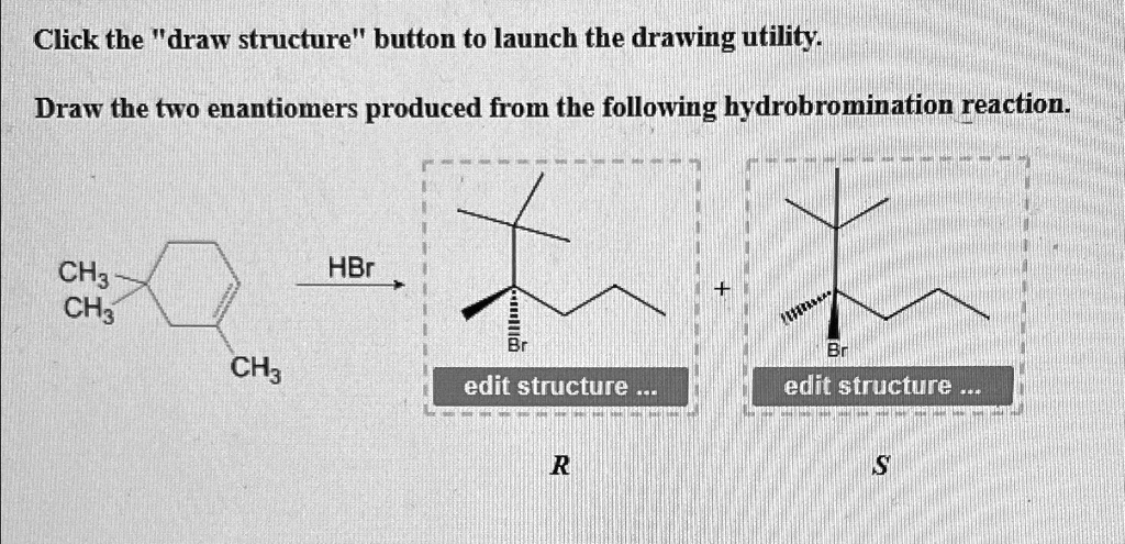 Click the "draw structure" button to launch the drawing utility. Draw ...