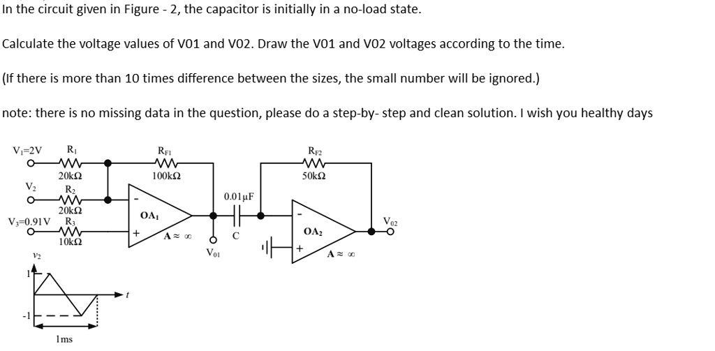 SOLVED: In the circuit given in Figure 2, the capacitor is initially in a no-load state ...