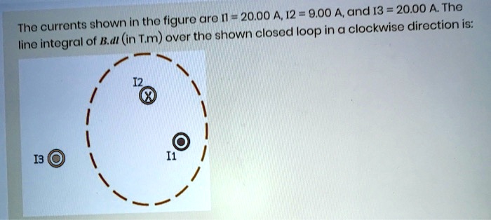 SOLVED: aro M= 20,00 A,12 = 9.00 A,and 13 =20.00 A The Tho curronts ...