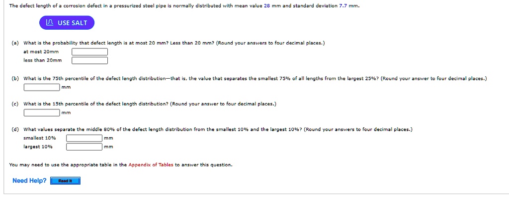 SOLVED:The defect length of comosion detecr oressurized norma ...
