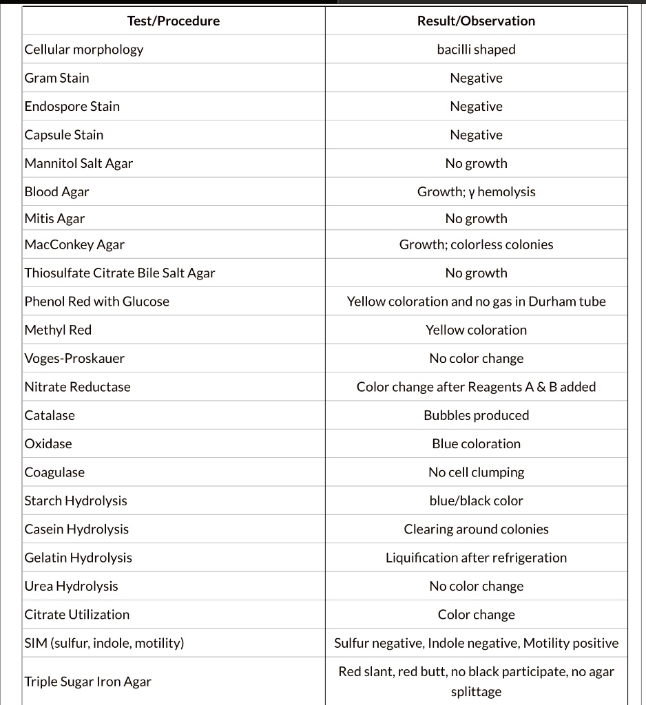 SOLVED: Text: Test/Procedure Result/Observation Cellular morphology ...