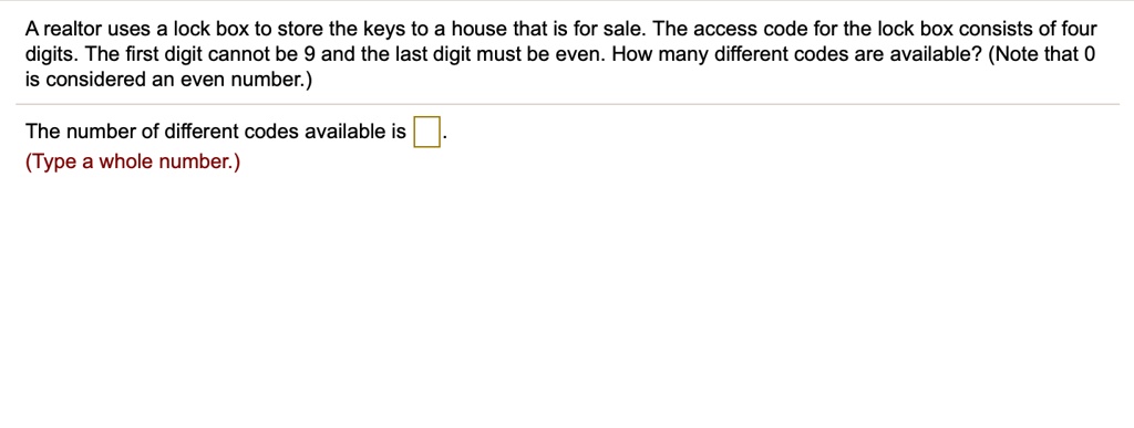 a realtor uses a lock box to store the keys to a house that is for sale the access code for the ...