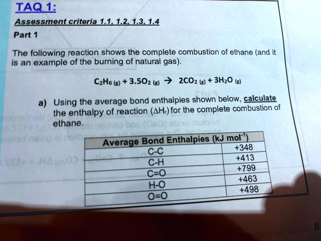 TAQ 1: Assessment criteria 1.1, 1.2, 1.3, 1.4 Part 1 The following ...