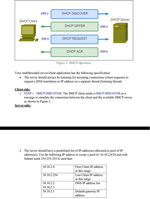 SOLVED: Text: STEP 1 DHCP DISCOVER DHCP Client DHCP Server DHCPOFFER ... SOLVED: Text: STEP 1 DHCP DISCOVER DHCP Client DHCP Server DHCPOFFER ...