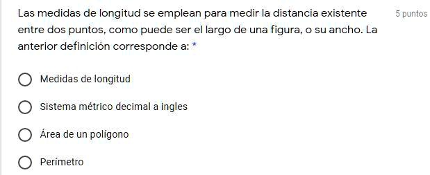 SOLVED: Las medidas de longitud se emplean para medir la distancia ...
