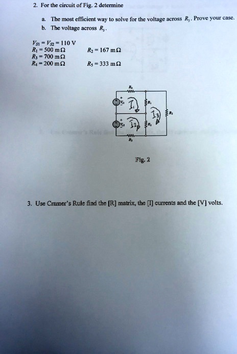 2. For the circuit of Fig. 2 determine a. The most efficient way to ...