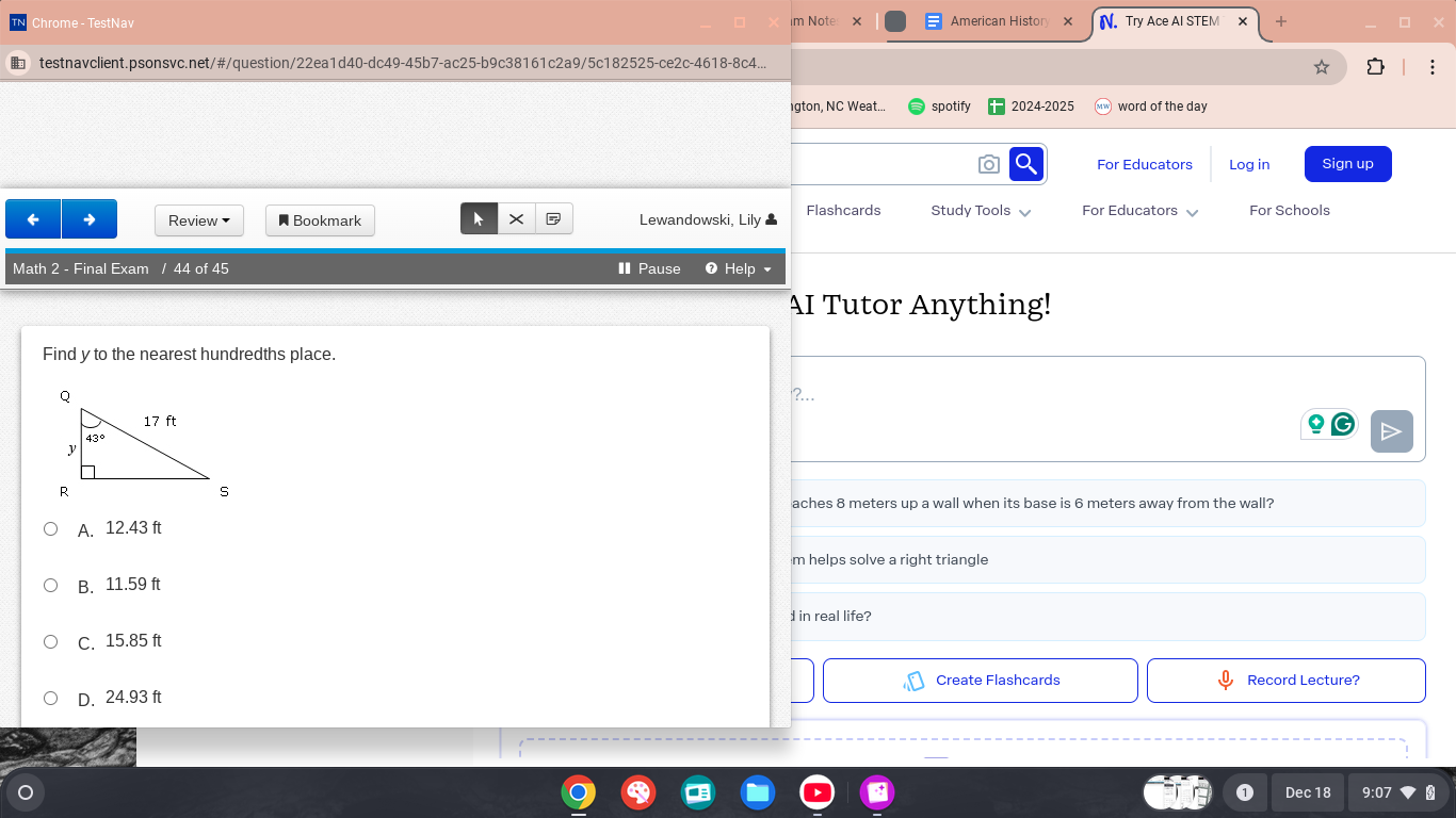 Chrome-TestNav testnavclient.psonsvc.net/#/question/22ea1d40-dc49-45b7 ...