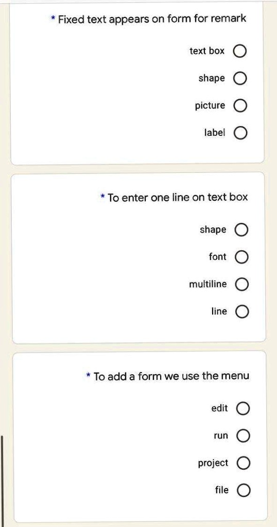 SOLVED: I need the answer as soon as possible Fixed text appears on ...
