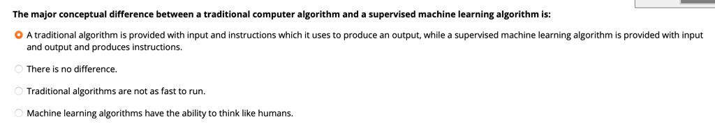 SOLVED: The major conceptual difference between a traditional computer ...