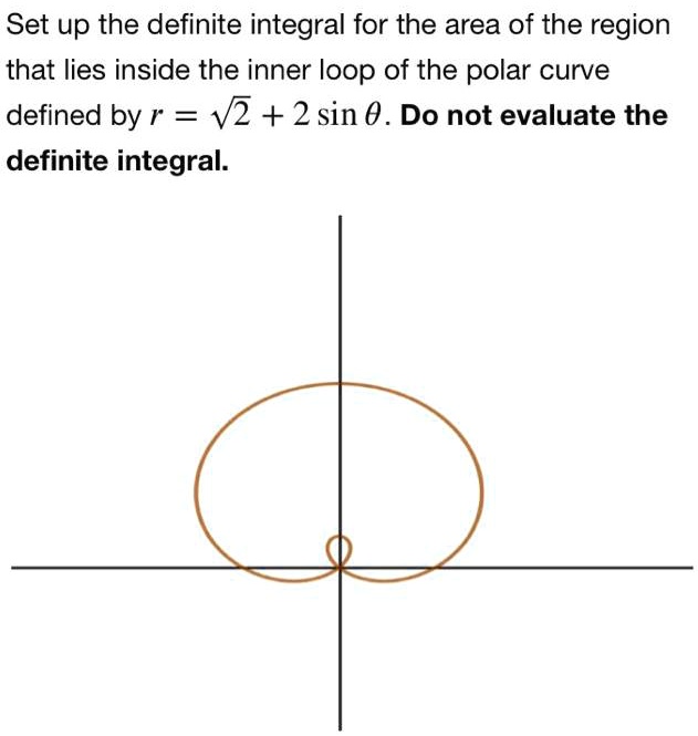 SOLVED: Set up the definite integral for the area of the region that ...
