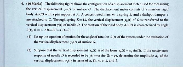 4. (10 Marks) The following figure shows the configuration of a ...