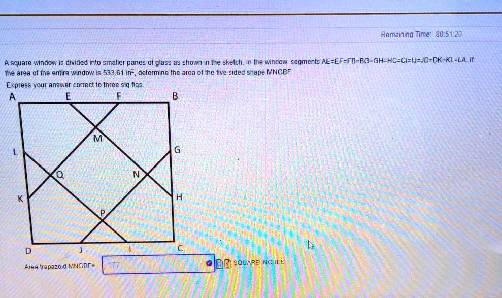 remaining time 805120 a square window is divided into smaller panes 0f ...