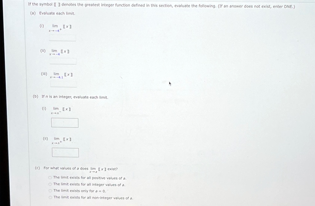 If the symbol [ ] denotes the greatest integer function defined in this ...